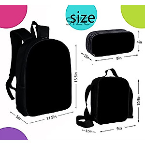 Lepmbt Unisex Backpack Anime Bag 3d Printing Backpacks Casual Daypacks 3 Piece Backpack Set 1-One Size
