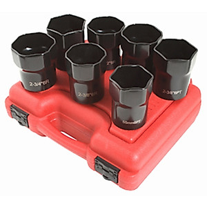 SUNEX TOOLS 2847 1/2-Inch Drive Wheel Bearing Lock Nut Set, 7 Piece