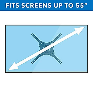 Mount-It! Full Motion TV Wall Mount Monitor Wall Bracket with Swivel and Articulating Tilt Arm, Fits 26 32 35 37 40 42 47 50 55 Inch LCD LED OLED Flat Screens up to 66 lbs and VESA 400x400