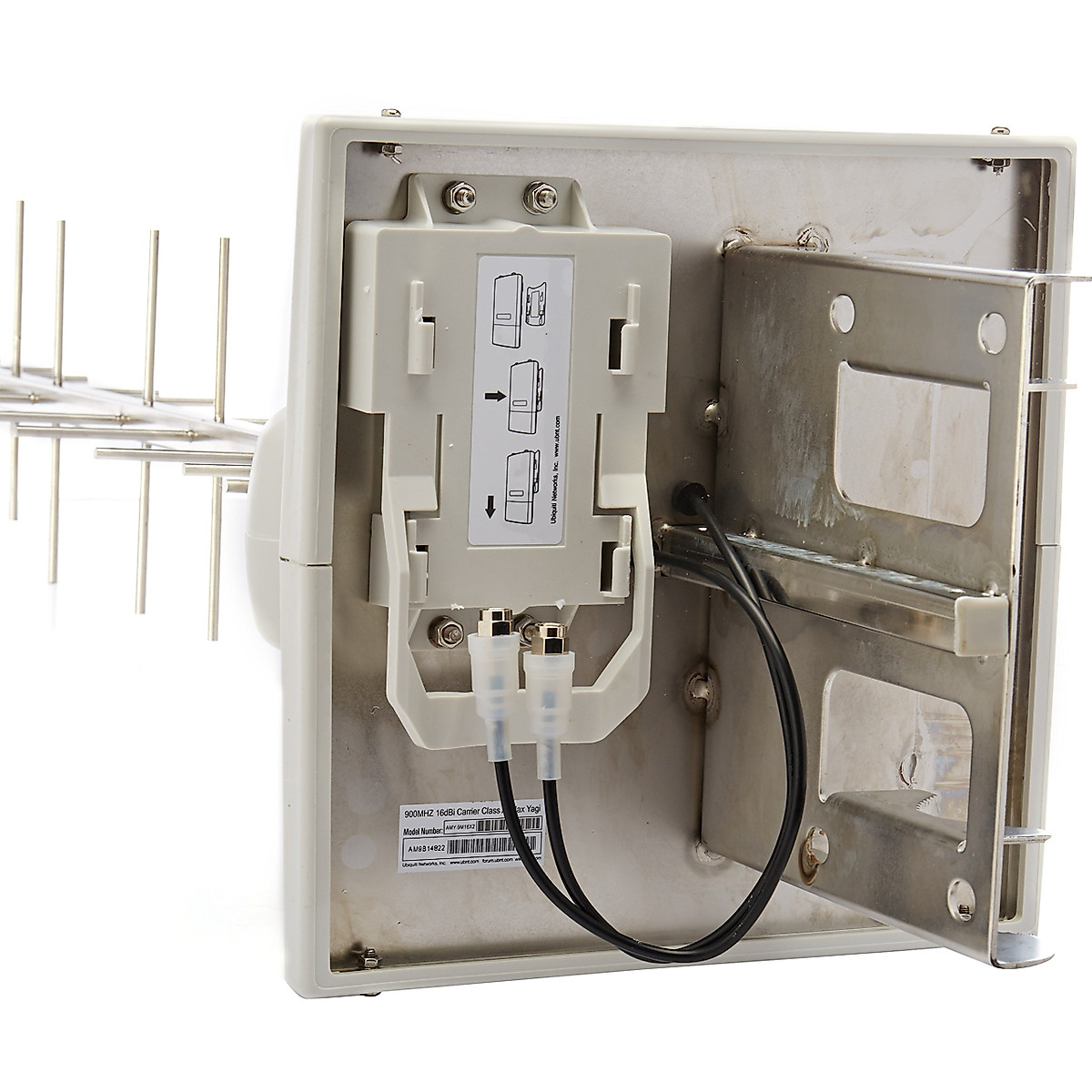 Ubiquiti AMY-9M16 AirMax Yagi Antenna 900 MHz 2x2 MIMO High-Gain Antenna 16dBi Easily Integrates with Rocket M900 (sold separately)