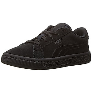 Puma Baby Girls Suede Classic Badge Sneaker, Black Black, 7 Infant