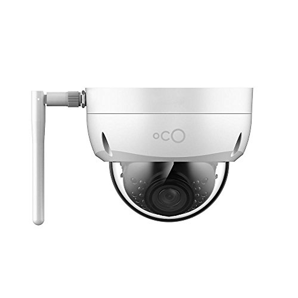 OCO Pro Dome v2 WiFi Weatherproof and Vandal-Proof Security Camera with Micro SD Card and Cloud Storage - 1080p Day/Night Outdoor/Indoor IP Surveillance System with Remote Monitoring