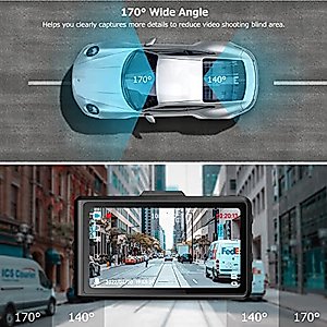 Dash Cam Front and Rear, SPADE Dual Dash Camera 1080P with 32G SD Card, Waterproof Backup Camera, DVR Car Dashboard Camera 1296P with Night Vision WDR G-Sensor Parking Monitor Loop Recording[Up-Grade]