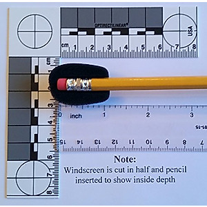 Compete Audio Standard Microphone Windscreens (Microphone Covers) 6-Pack Headset/Lapel (Lavalier) Fitness Instructor/Gamer Pack Black