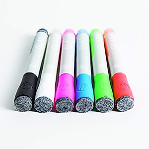 U Brands Magnetic Liquid Glass Markers, Bullet Tip, Assorted Colors, 12 Count