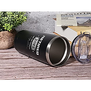Triwol 2023 Retirement Gifts for Men and Women, Funny Retired 2023 Not My Problem Any More Tumbler Gift 20 oz Black, Retiring Present Ideas for Office Coworkers, Boss, Teacher, Doctor, Husband, Dad