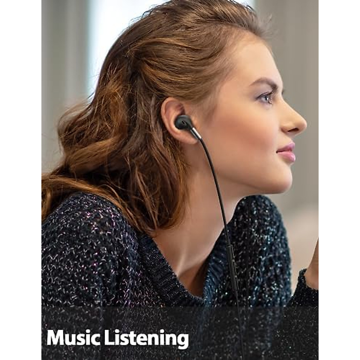 DUKABEL USB PC Earbuds, USB Gaming Earbuds with Mic for PC/PS4/PS5, Black Noise canceling Wired Headphones with Remote for Music, Video Calls, Broadcasting, Work