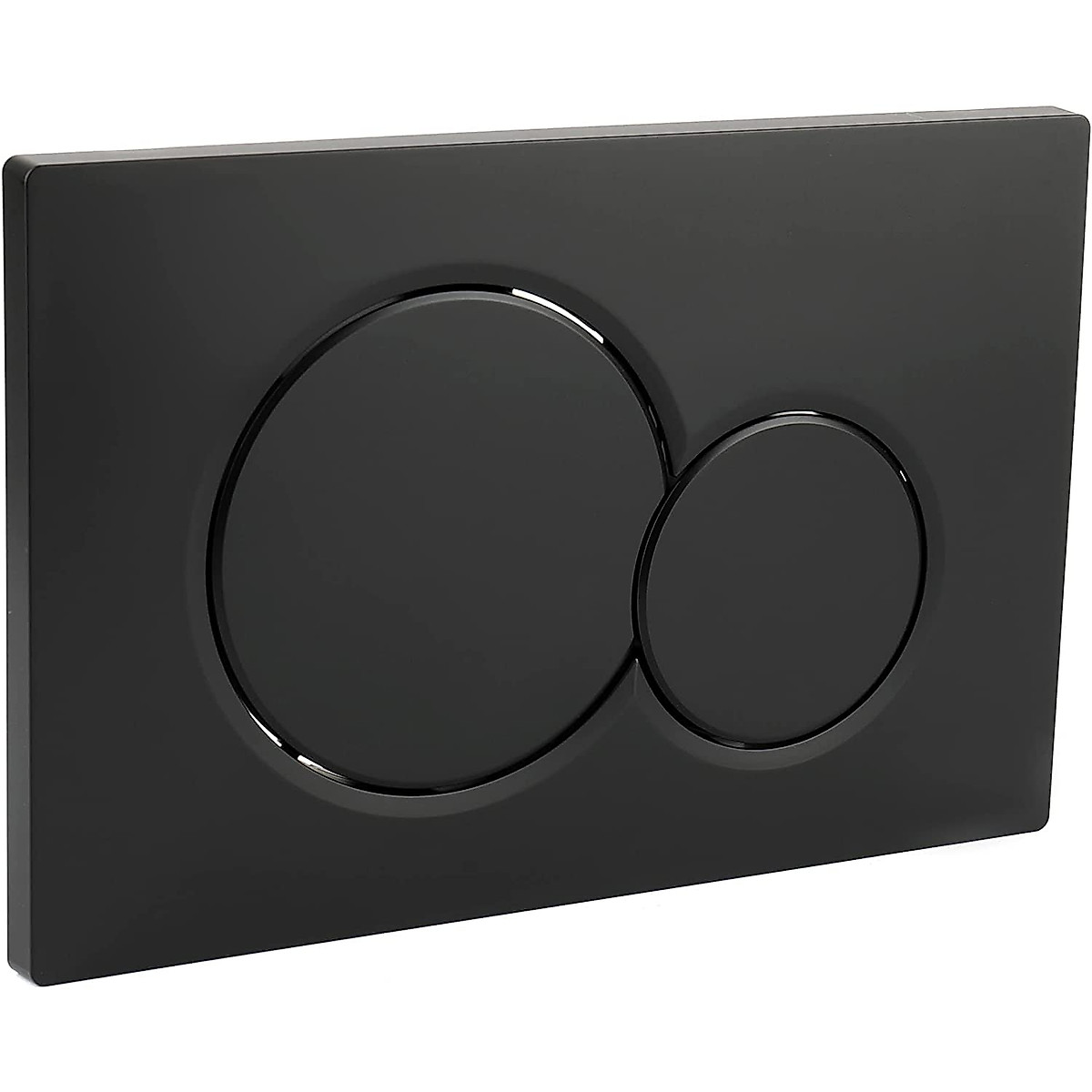 Dual Flush Actuator Plate Front Actuation Compatible with Geberit 115.770.46.6, Matte Black