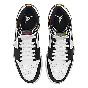 Jordan Mens Air Jordan 1 Mid SE DM7802 100 Heat Reactive - Size 11 White/Black