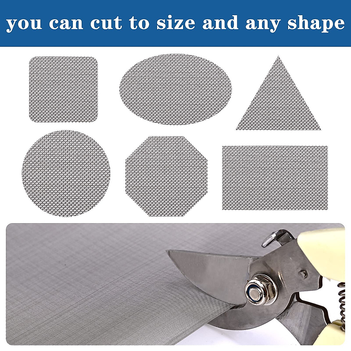 LABALPHA 20 Mesh Wire Mesh 304 Stainless Steel Woven Wire Mesh, Air Vent Mesh 16X12 inches, for Cage, Garden, Filter Mesh, Never Rust, Hard and Heat Resisting, 2pcs