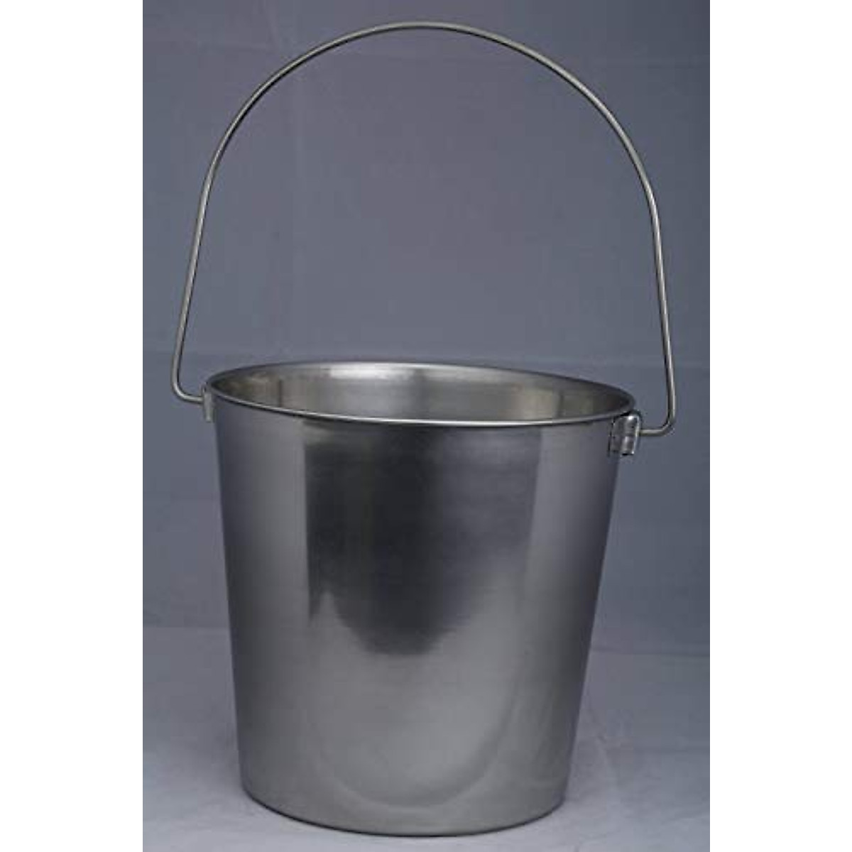 Indipets Heavy Duty Stainless Steel Pail - 2 Quart - Durable Dog Food and Water Storage