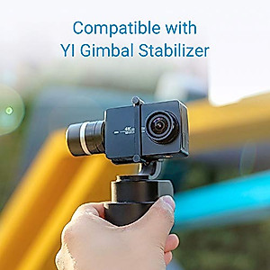 YI 4K Action and Sports Camera, 4K/30fps Video 12MP Raw Image with EIS, Live Stream, Voice Control - Black