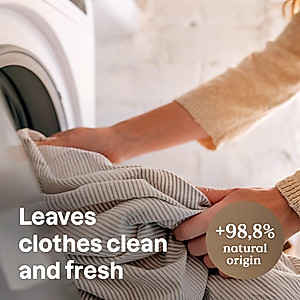 ATTITUDE Laundry Detergent with Essential Oils, EWG Verified, Vegan, Plant and Mineral-Based Ingredients, HE, Refillable Aluminum Bottle, 40 Loads, Geranium and Lemongrass, 33.8 Fl Oz