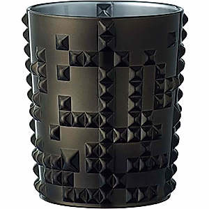 Nachtmann Punk Collection 4-Inch Gun Metal Colored Whiskey Tumbler, Crystal Glass,12-Ounce Capacity, Glass Tumbler for Scotch, Cocktail, Liquor, and Bourbon, Dishwasher safe