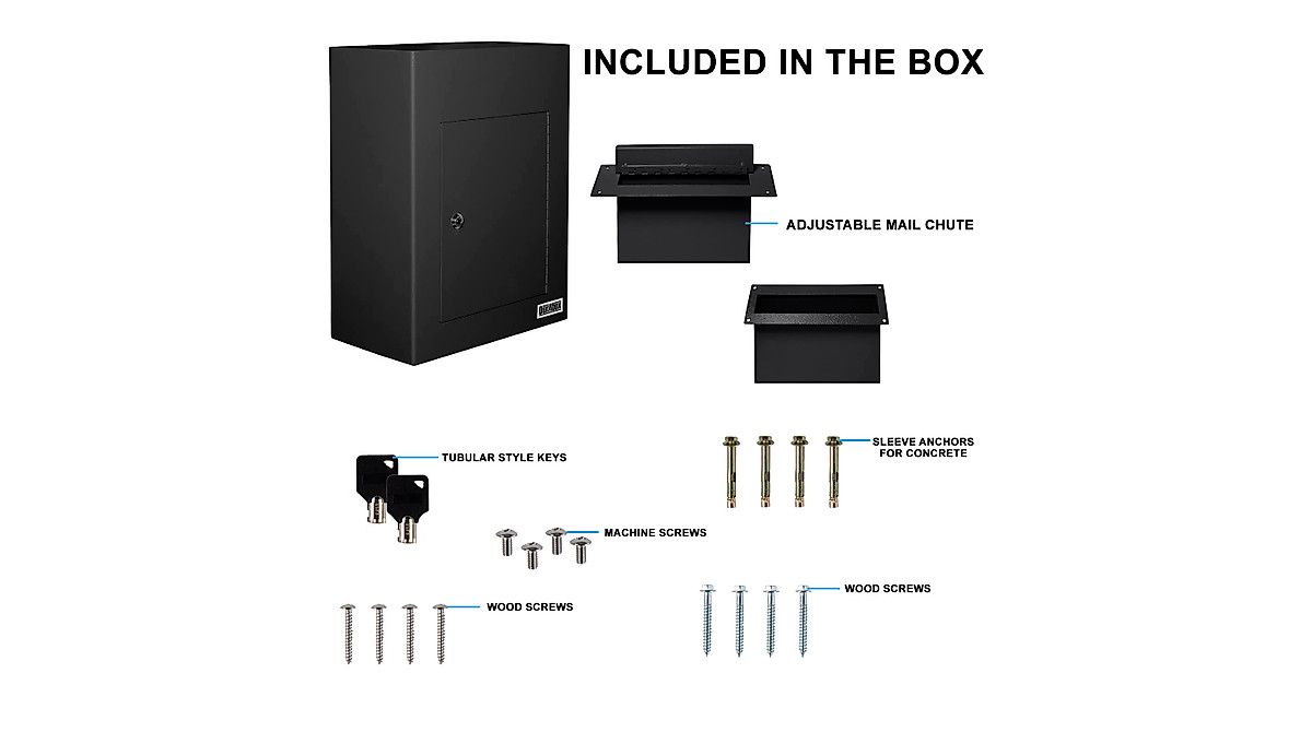 Durabox D700 Secure Wall-Mount Drop Box for Valuables