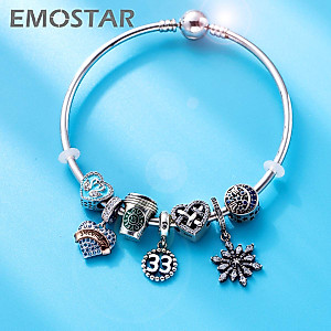 2024 December Birthstone Charms fits Pandora Bracelet, Sparkling Pave Heart Turquoise CZ Forever Love Pendant in 925 Sterling Silver, Gifts for Christmas/Valentines Day/Mothers