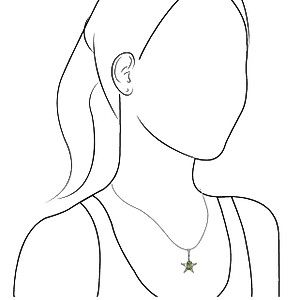 Starborn Sterling Silver Genuine Moldavite Pendant