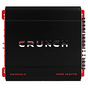 New Crunch PX-1000.4 4 Channel 1000 Watt Amp Car Stereo Amplifier + Wiring Kit