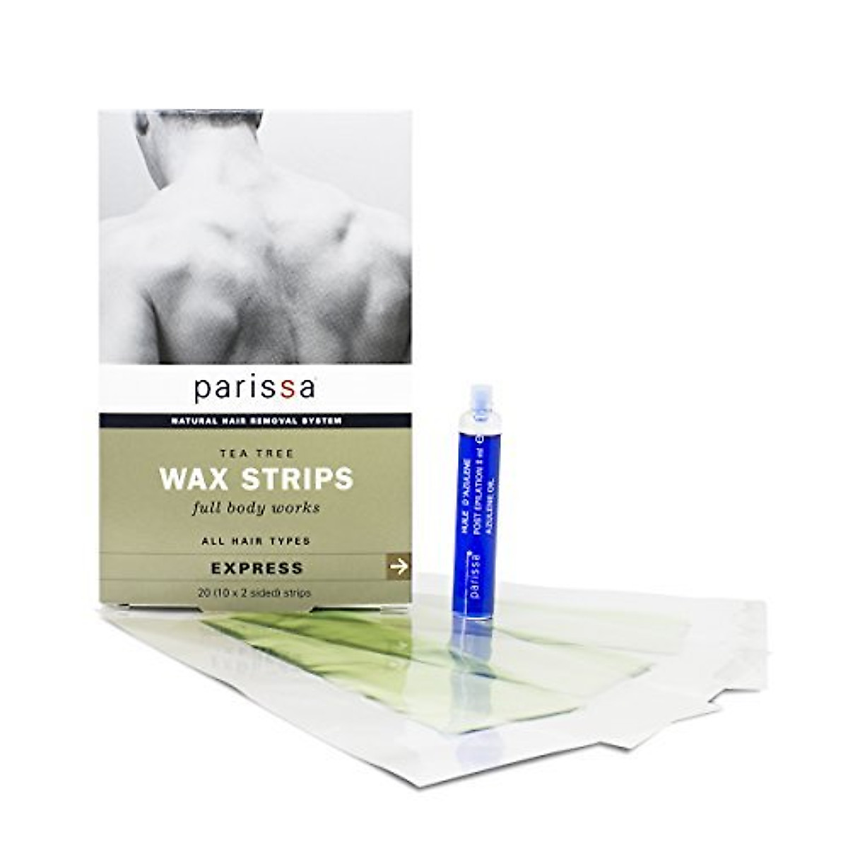 Parissa Men's Tea Tree Wax Strips - 20 Strips