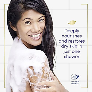 Dove Body Wash for Dry Skin Dryness Relief Effectively Washes Away Bacteria While Nourishing Your Skin 22 oz (Pack of 4)