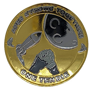 DFE Apes HODL | Diamond Hands | to The Moon 2 Challenge Coin (Green)