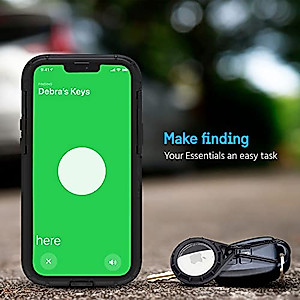 Pelican Protector AirTag Holder - AirTag Keychain w/ Stainless Steel Carabiner Clip [Impact Resistant] [Travel Essentials] - Protective Apple AirTag Case for Dog Collar, Backpack, Keys, Luggage -Black