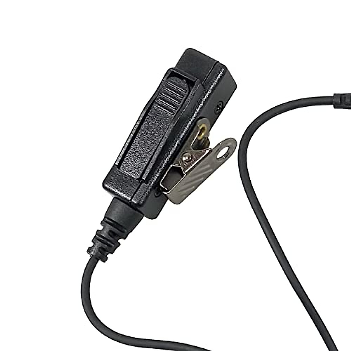MaximalPower Headset Earpiece with Kevlar Reinforced Cable 2-Pin for Motorola Two-Way Radios Surveillance Headset (RHF MOT 2PIN HQ)