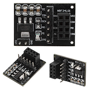 10PCS Black Socket Adapter Board,3.3V NRF24L01+ Module Pinboard Socket Adapter Module Board