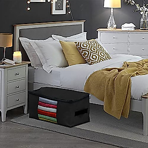 Covers & All Storage Bags, 90 litres Large size, Made of 12 Oz Waterproof, UV-Resistant & Tear-Proof Cover Max Fabric, Multipurpose for Indoors/Outdoors (23"L x 17"W x 14"H Inches, Black, Pack of 3)