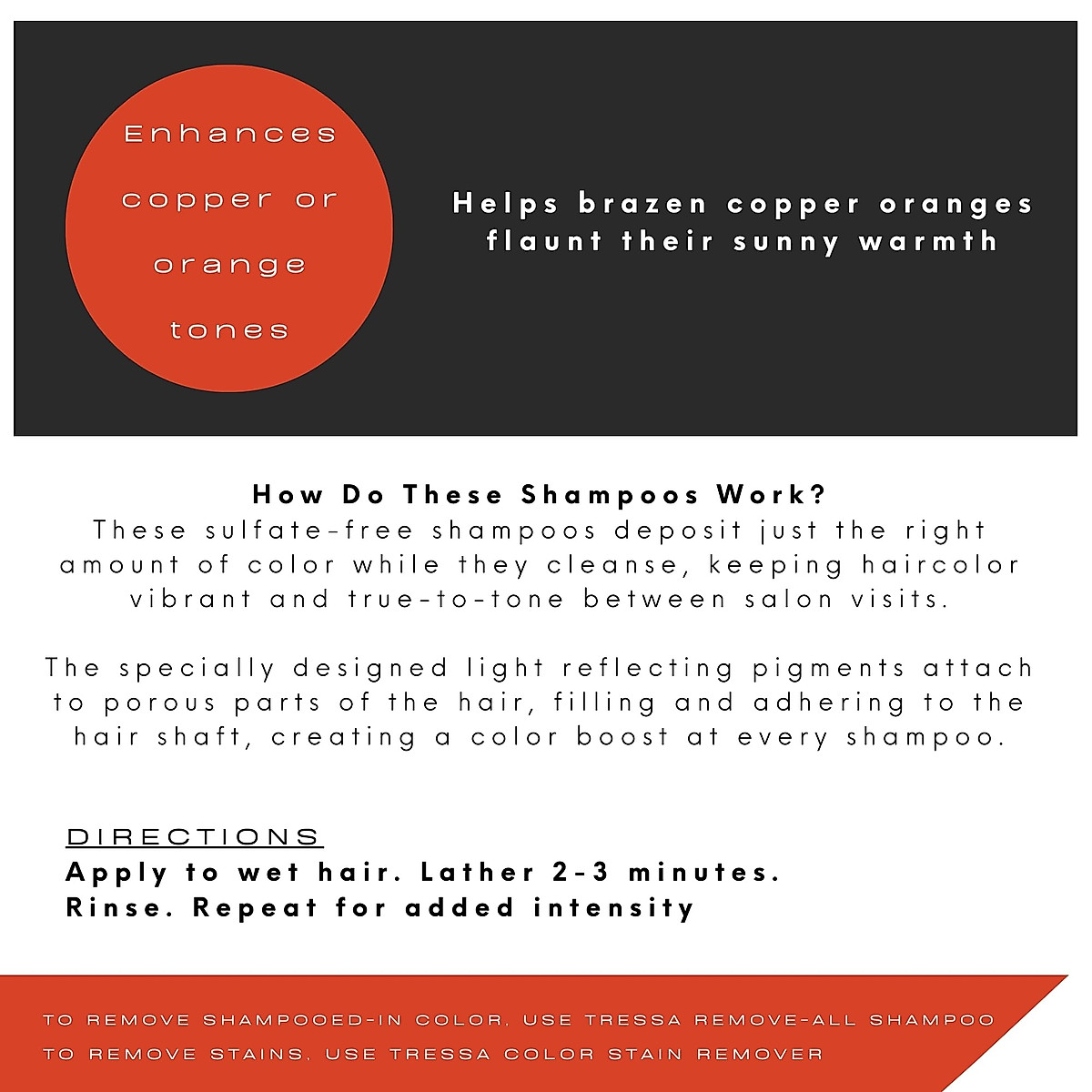 Watercolors Semi Permanent Color Depositing Shampoo. Sulfate & Paraben Free to Maintain & Enhance Hair Color 8 fl oz - LIQUID COPPER