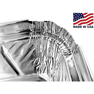D&W Fine Pack A86 2 lb. Aluminum Foil Loaf/Bread Pan Tins w/Foil Board Lid (Pack of 25 Sets)