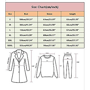 Winnerlion Long Sleeve Sweatershirts for Women Geometry Print Round Neck Stitching Sweatershirt Pullover Tops (Blue A, XXXL)