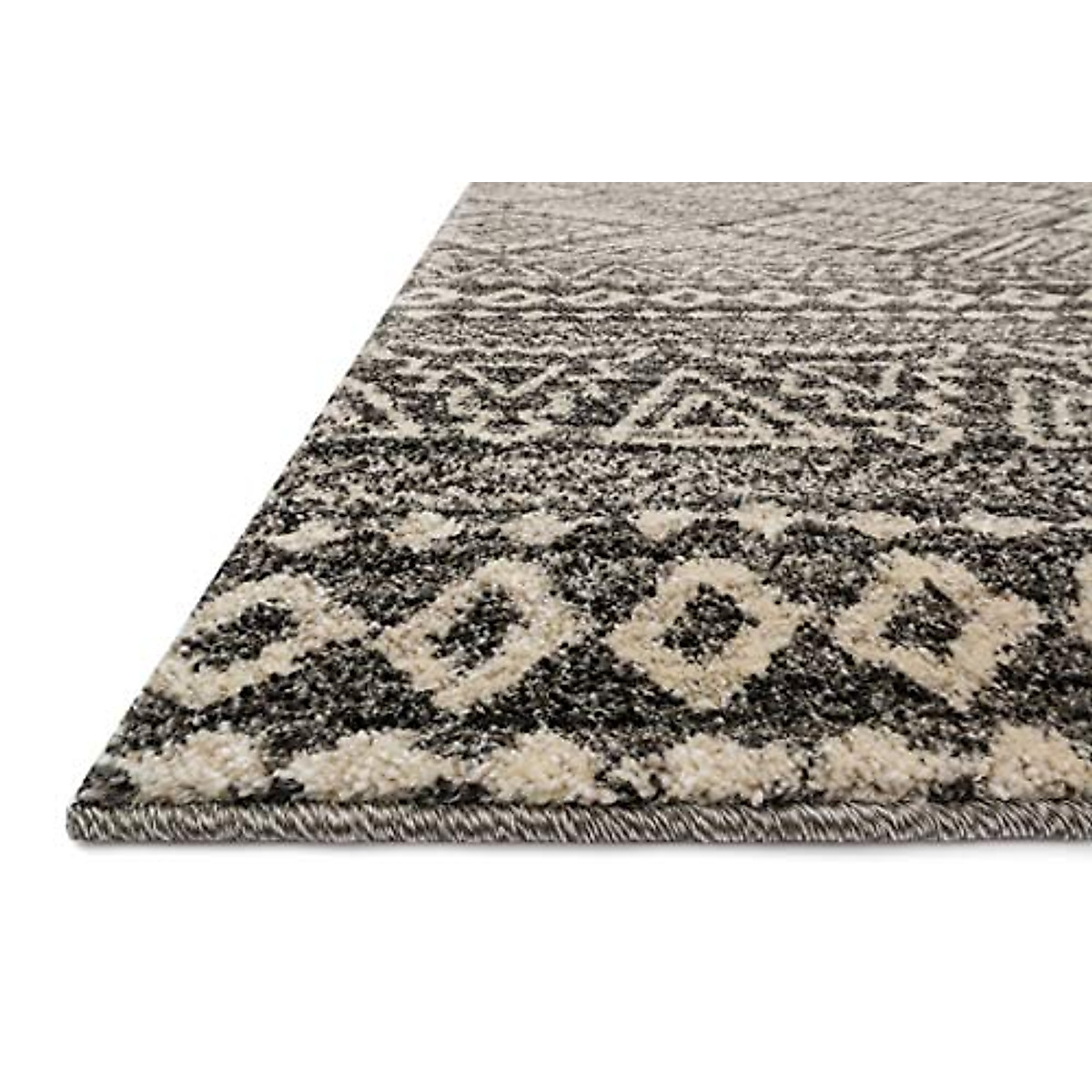Loloi Emory Graphite/Ivory 2'-5" x 7'-7" Runner Rug