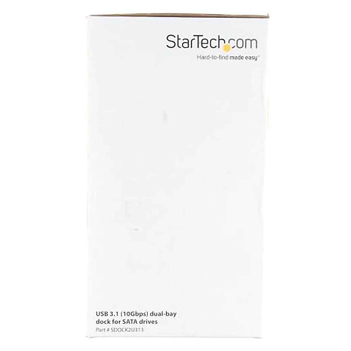 StarTech.com Dual-Bay USB 3.1 to SATA Hard Drive Docking Station, USB 3.1 (10 Gbps), External 2.5/3.5" SATA I/II/III, SSD/HDD Docking Station, Hot-Swap Hard Drive Bay, Top-Loading (SDOCK2U313)