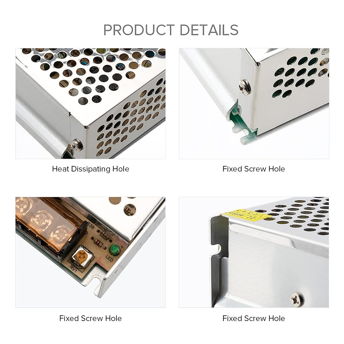 BTF-LIGHTING AC100-240V to DC12V16.5A Max198W Switching Power Supply Device Transformer Adapter Converter for LED Strip Module,CCTV Camera,Security System,Radio,Cats