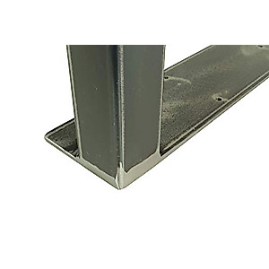 Metal Table Legs - U Style - Rustic Industrial Finish - Set of Two