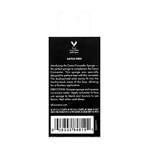 e.l.f. Cosmetics Camo Concealer Sponge, Makeup Sponge With Latex Free Foam & Dual-Pointed Ends For Blending, Vegan & Cruelty-Free, Flesh, 1 Count