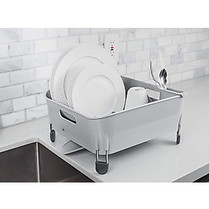 Real Home Innovations Designer Dish Rack, Gray