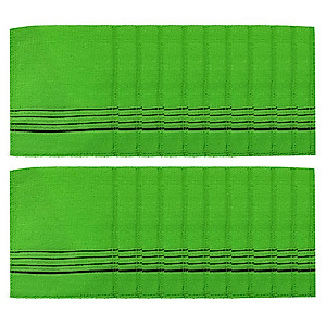 Korean Italy Towel Genuine Korean Exfoliating Scrub Bath Mitten 20Pcs Green