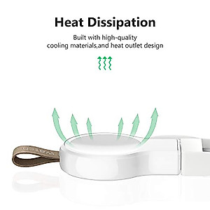 NEWDERY for Apple Watch Wireless Charger 2 Pack, iWatch Portable USB Car Magnetic Charger, Travel Cordless Charger with Light Weight Quick Charging for Apple Watch Ultra 8/7/SE/6/5/4/3/2/1 (White)