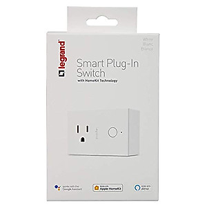 Legrand, Smart Plug, Smart Outlet, Apple Homekit, Quick Setup On iOS (iPhone or iPad), No Hub Required, HKRP10