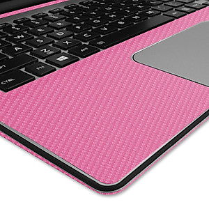 Skinomi Pink Carbon Fiber Full Body Skin Compatible with Toshiba Satellite Radius (2015, 15.6 inch)(Full Coverage) TechSkin with Anti-Bubble Clear Film Screen Protector