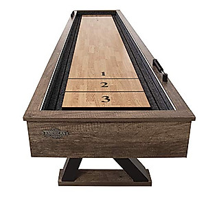 American Legend Kirkwood 9’ LED Light Up Shuffleboard Table with Bowling