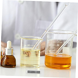 Mobestech Stirring Rod Magnetic Stir Bar Stirrer Mixer Laboratory Magnetic Stirrer Rod Laboratory Stir Bar Laboratory Magnetic Stir Rod Chemistry Experimental Stirrer Glass re-usable