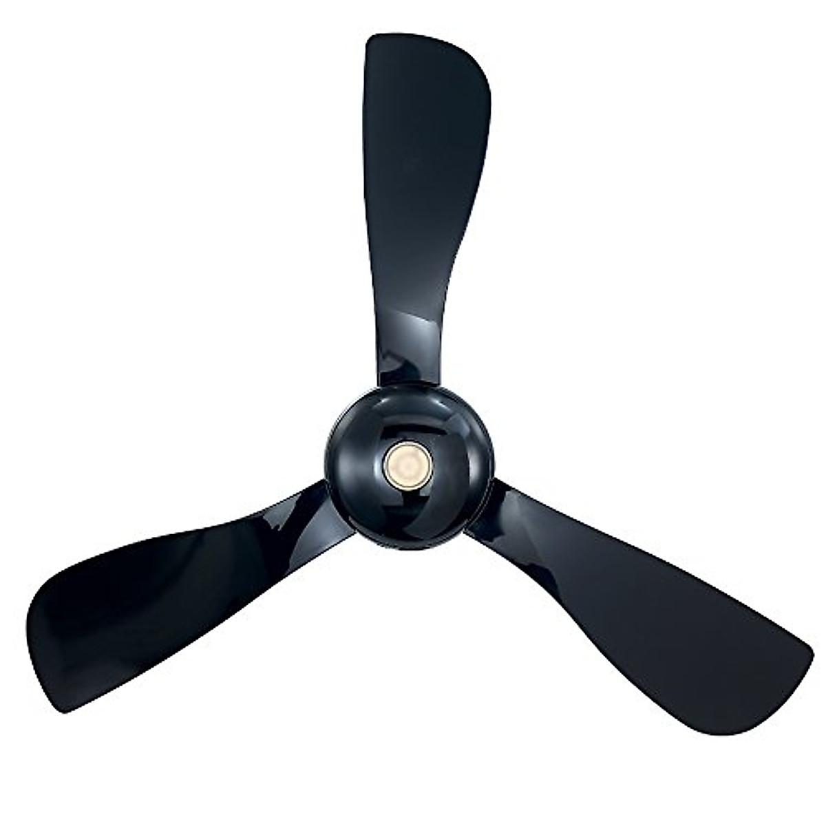 Stargazer Indoor/Outdoor 3-Blade Smart Ceiling Fan 52in Gloss Black with 3000K LED Light Kit and Wall Control works with iOS/Android, Alexa, Google Assistant, Samsung SmartThings, and Ecobee