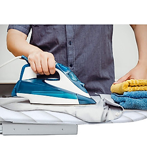 MYOYAY Ironing Board, Retractable Pull Out Ironing Board, 180 Degree Rotation Foldable Ironing Board, with Heat Resistant Cover, Drawer Mounted, Space Saving