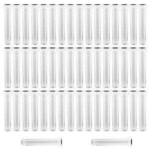 Bluecel 10ml Lab Plastic Frozen Test Tube Vial Seal Ring Container with Screw Caps and Scale (50)