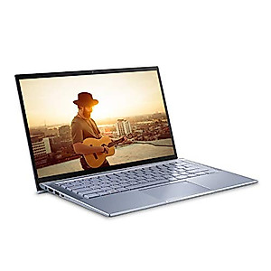 ASUS ZenBook 14 Ultra Thin and Light Laptop, 4-Way NanoEdge 14” FHD, Intel Core i7-10510U, 8GB RAM, 512GB PCIE SSD, NVIDIA GeForce MX250, Windows 10 Home, Utopia Blue, UX431FL-EH74