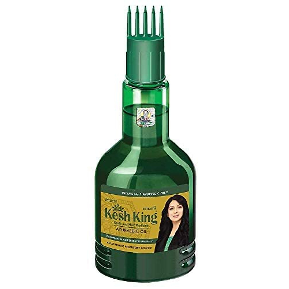 KESH KING Ayurvedic Hair Oil | Herbal Oil with Bhringraj & Amla | Enhance Hair Growth | Reduce Hairfall | Nourishes Scalp | Provides Long & Thick Hair | 3.38 Fl Oz/100ml