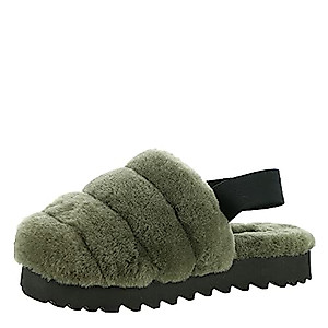 UGG Women's Super Fluff Slipper, Burnt Olive, 9